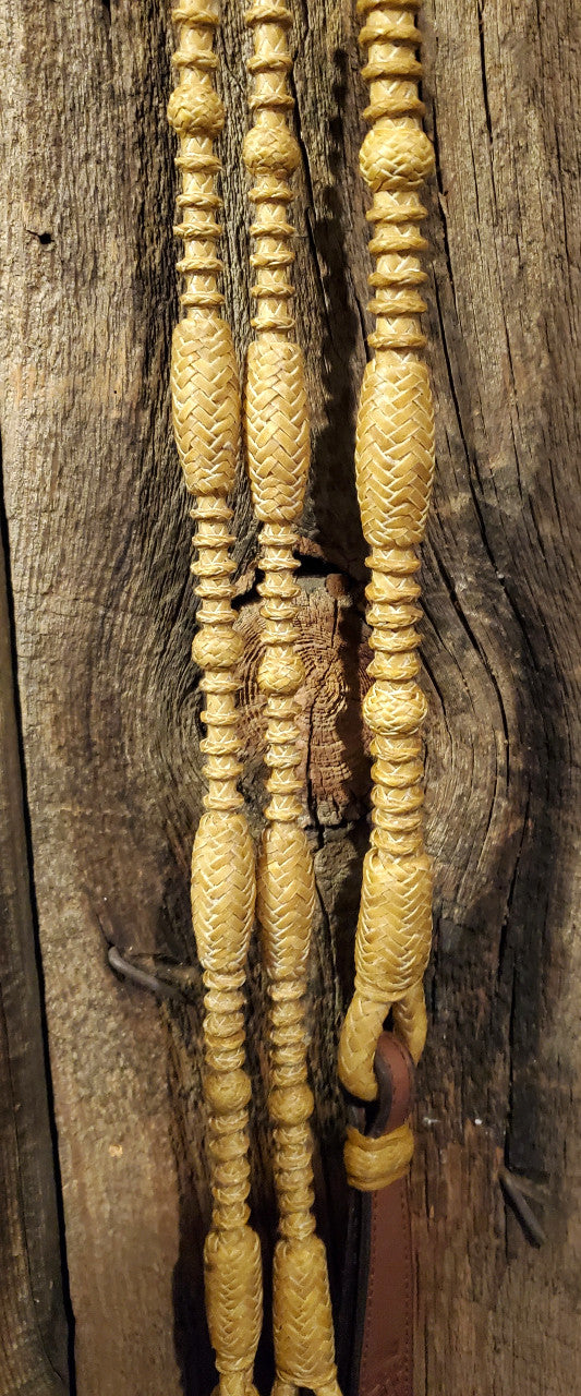 Rawhide Reins and Romal - 12 plait – Custom Cowboy Shop