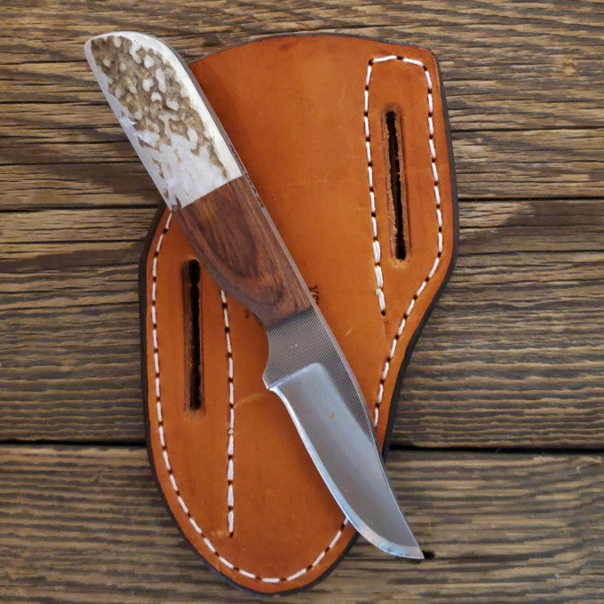 3" Blade Knife - Elk and Walnut Handle – Custom Cowboy Shop