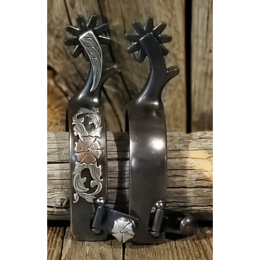 Desert Rose Spurs – Custom Cowboy Shop