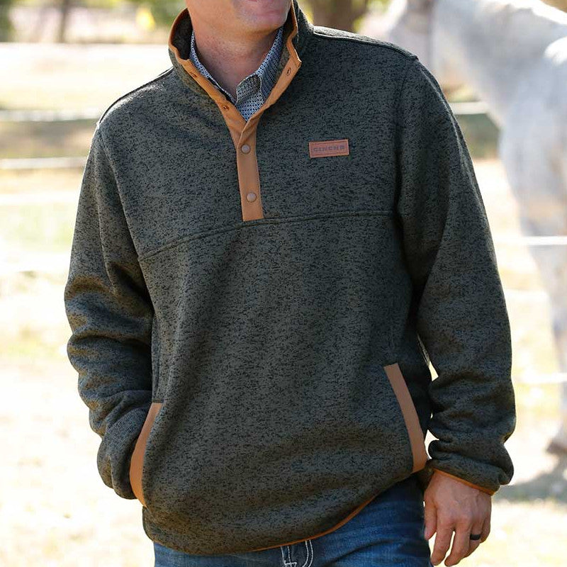 Men's Cinch Charcoal Pullover Sweater – Custom Cowboy Shop