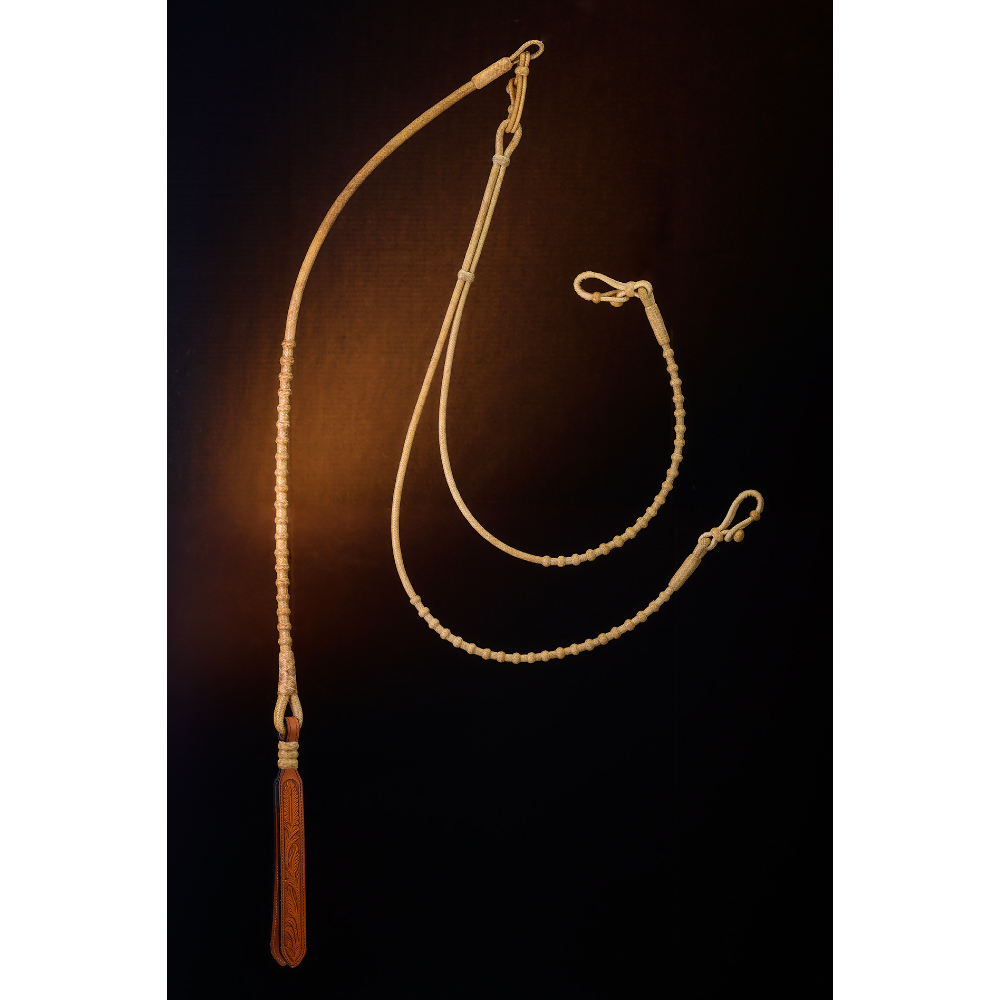 Rawhide Reins and Romal - 16 plait – Custom Cowboy Shop