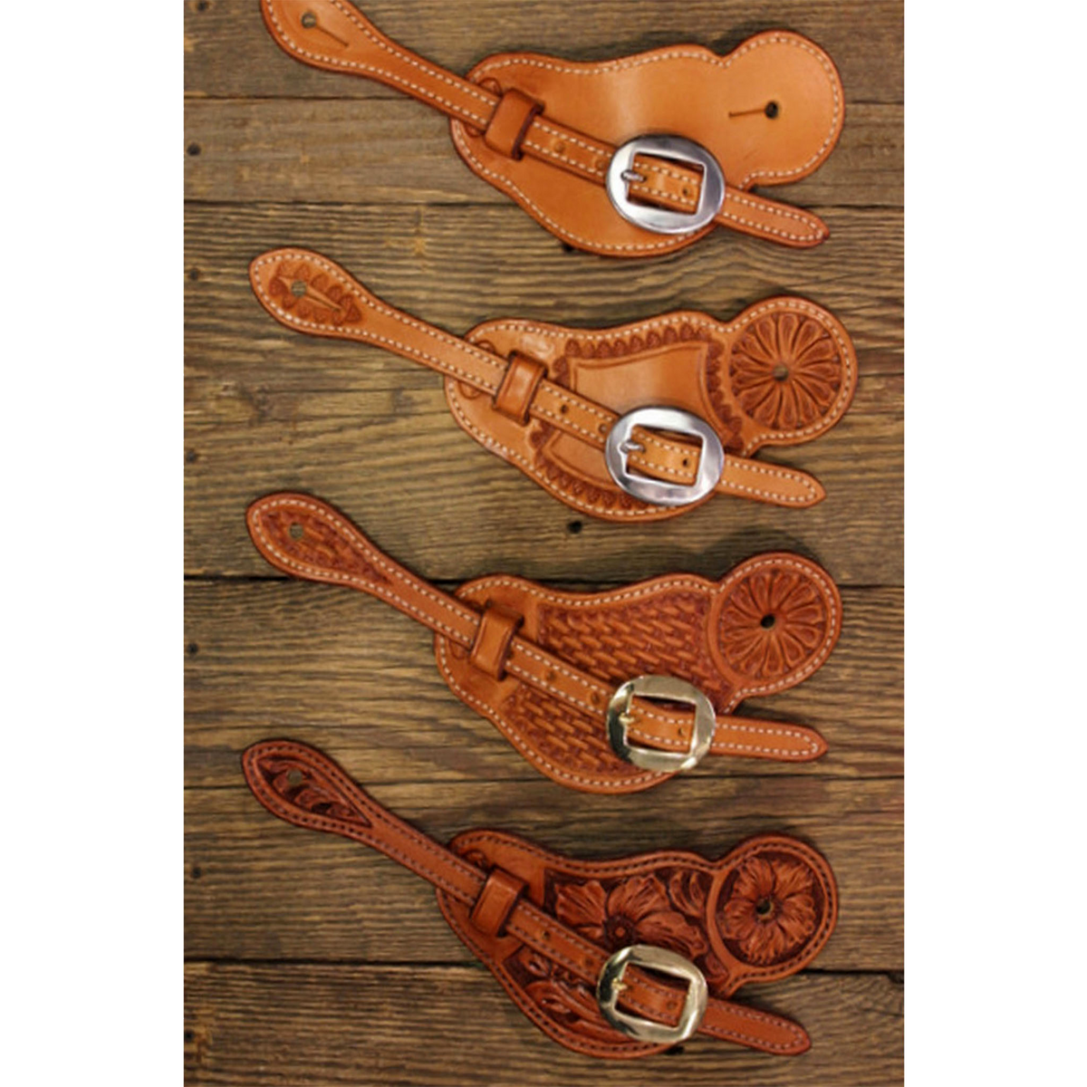 Bib Style Buckle Through Spur Straps – Custom Cowboy Shop