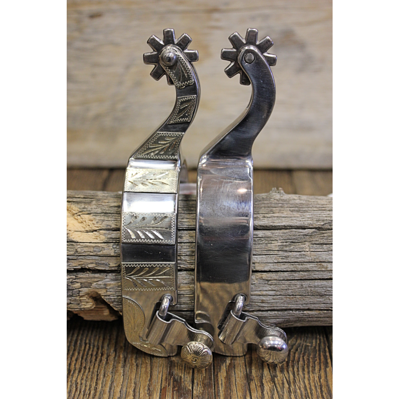 Engraved Trim Spurs – Custom Cowboy Shop