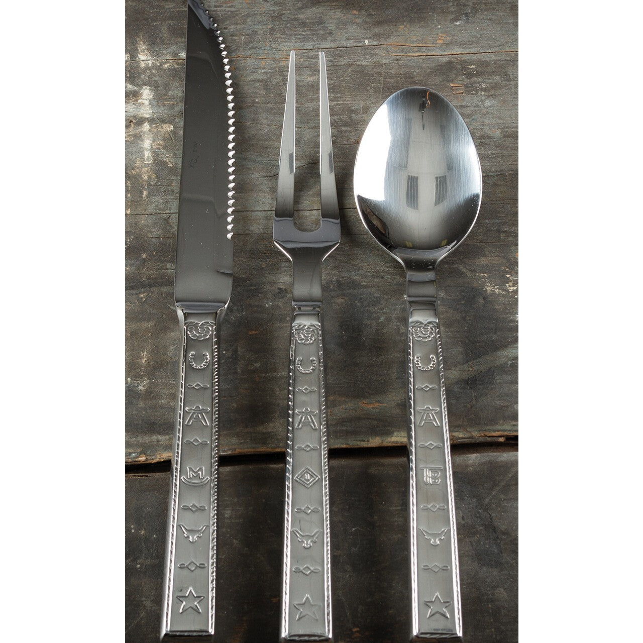 3 PC Stainless Serving Set – Custom Cowboy Shop