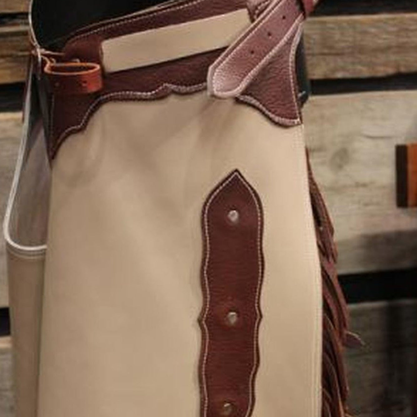 Two Color Chinks with 8" Fringe – Custom Cowboy Shop