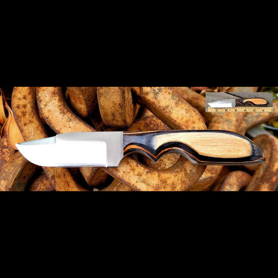 3" Blade Belt Knife with Buckskin Wood Handle – Custom Cowboy Shop